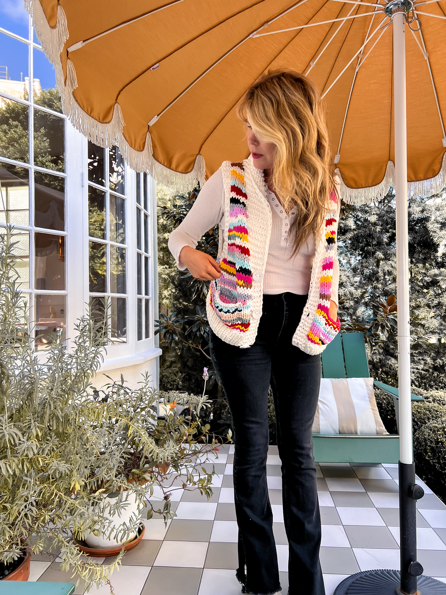 Recycled T-shirt Jersey "No Waste" Vest – GOGO Sweaters