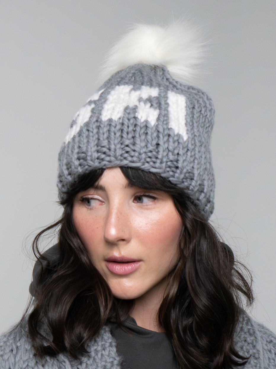 SKI Toque with Removable POM – GOGO Sweaters