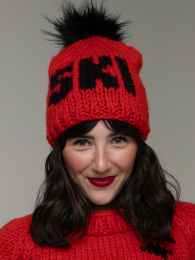 SKI Toque with Removable POM – GOGO Sweaters