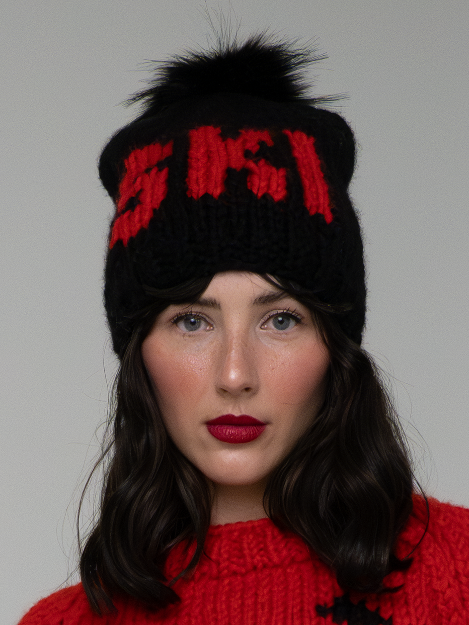 SKI Toque with Removable POM – GOGO Sweaters
