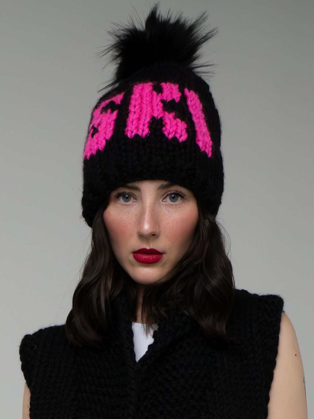 SKI Toque with Removable POM – GOGO Sweaters