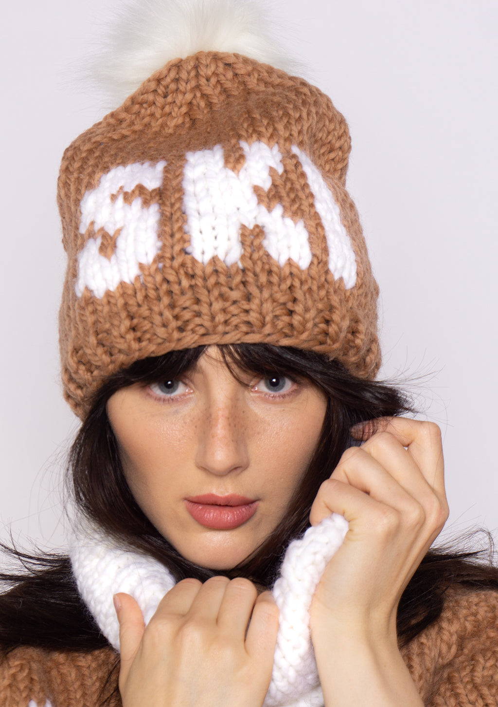 SKI Toque with Removable POM – GOGO Sweaters